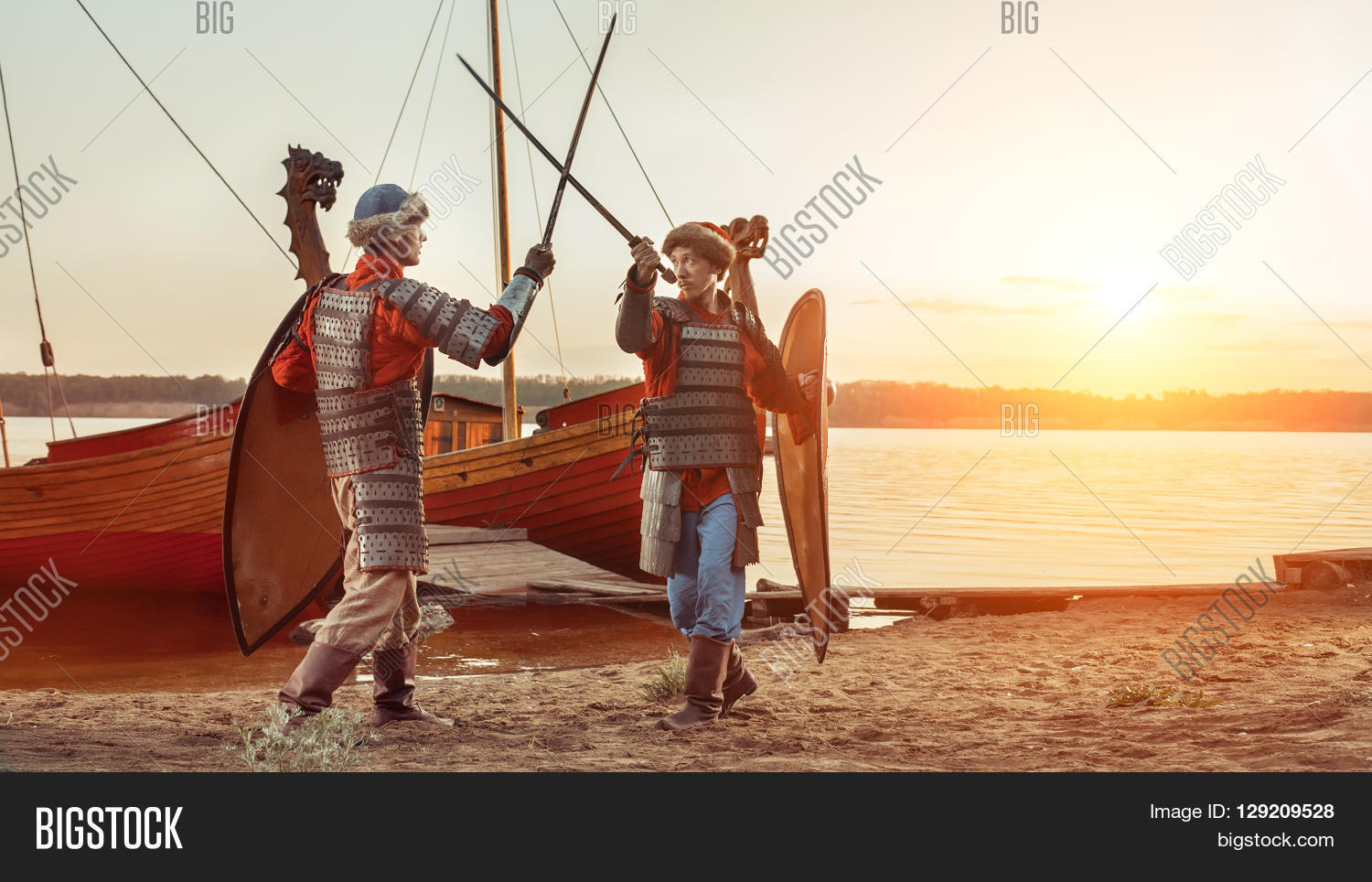 Battle Two Medieval Image & Photo (Free Trial) | Bigstock