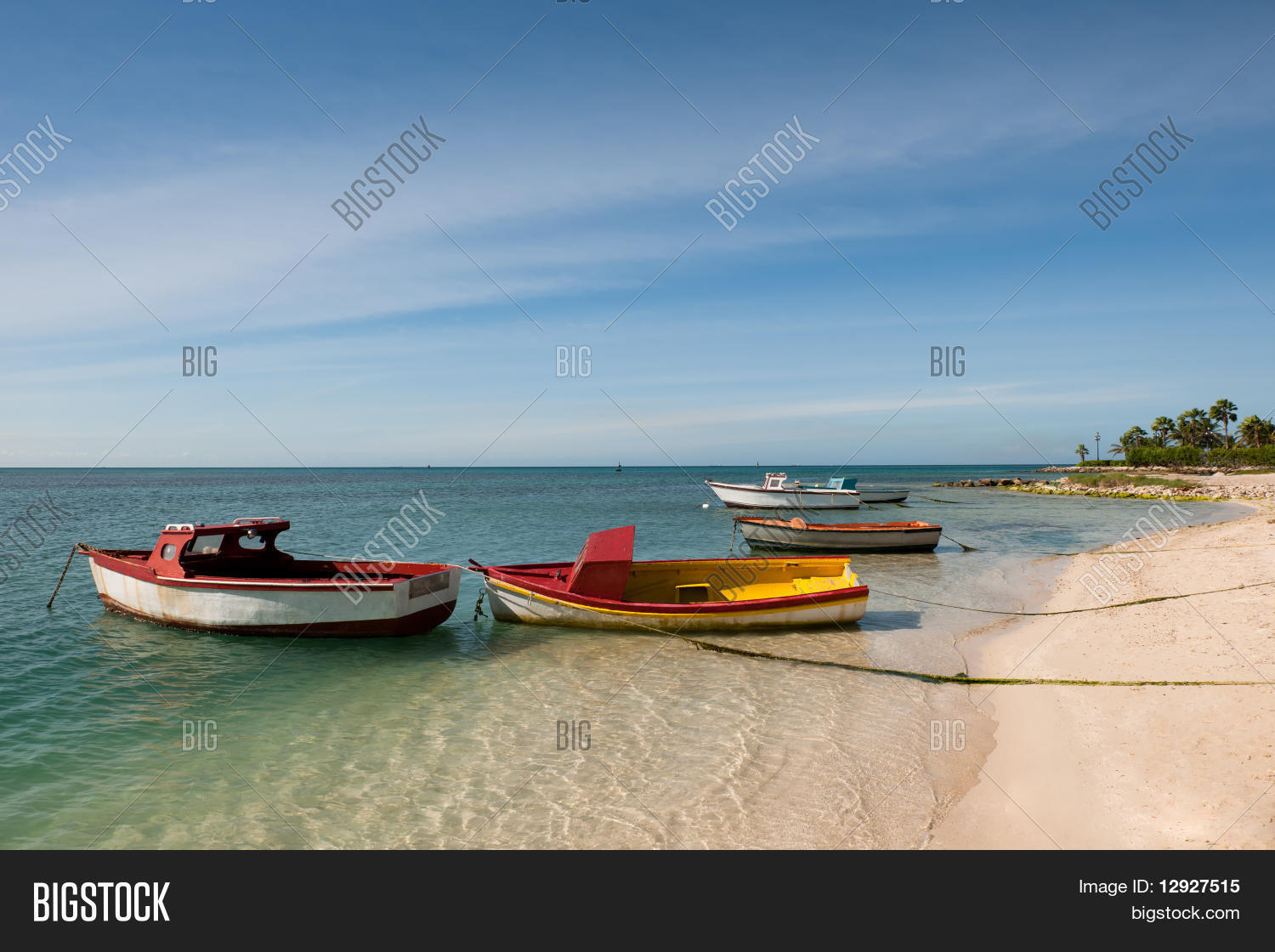 Colorful Boats On Image & Photo (Free Trial) | Bigstock