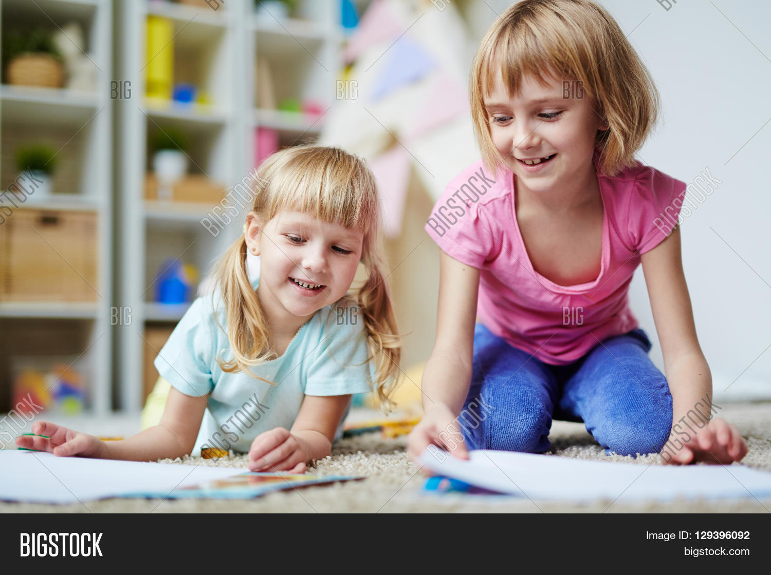 Girls Kindergarten Image & Photo (Free Trial) | Bigstock
