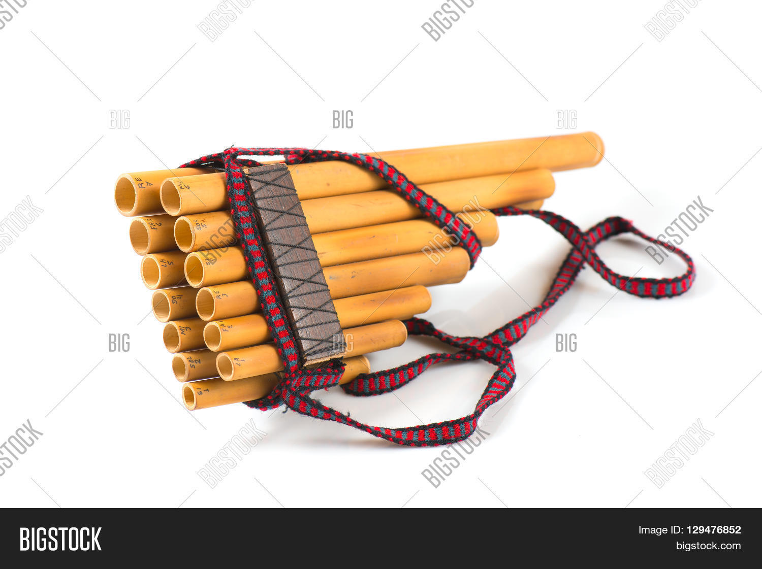 Pan Flute On White Image & Photo (Free Trial) | Bigstock