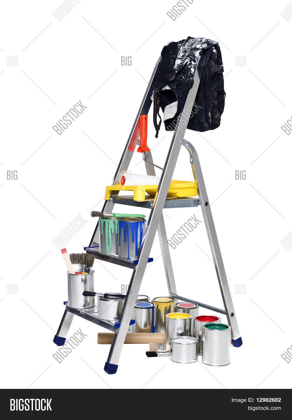 Stepladder Paint Image & Photo (Free Trial) | Bigstock