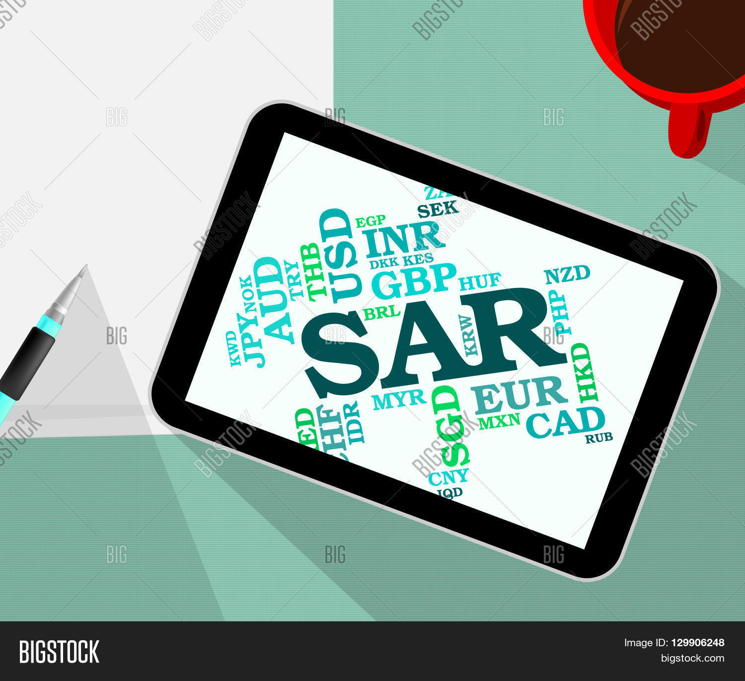 Sar Currency Shows Image & Photo (Free Trial) | Bigstock