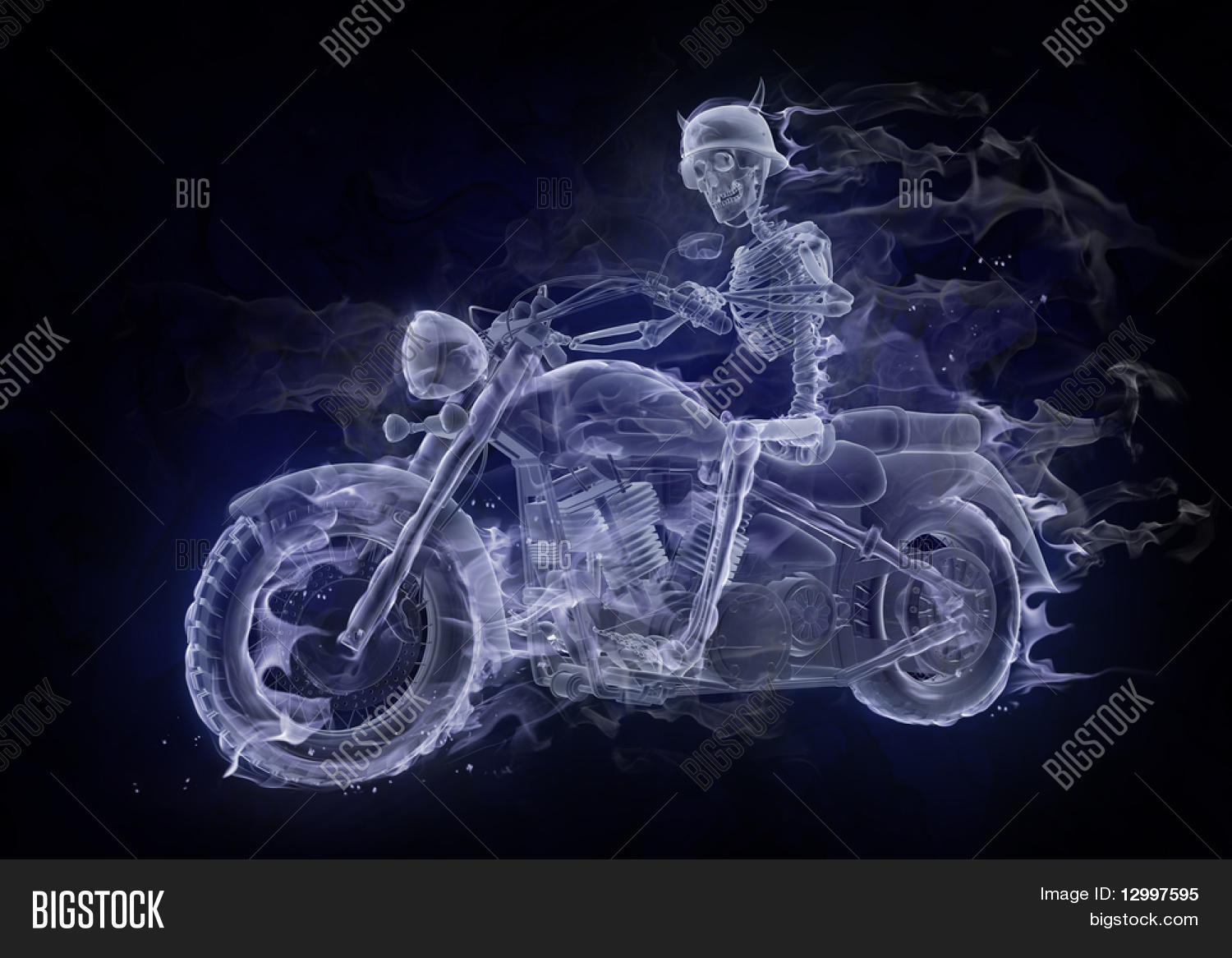 Burning Skeleton Image & Photo (Free Trial) | Bigstock