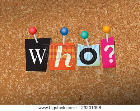 Word "WHO" Written Vector & Photo (Free Trial) | Bigstock