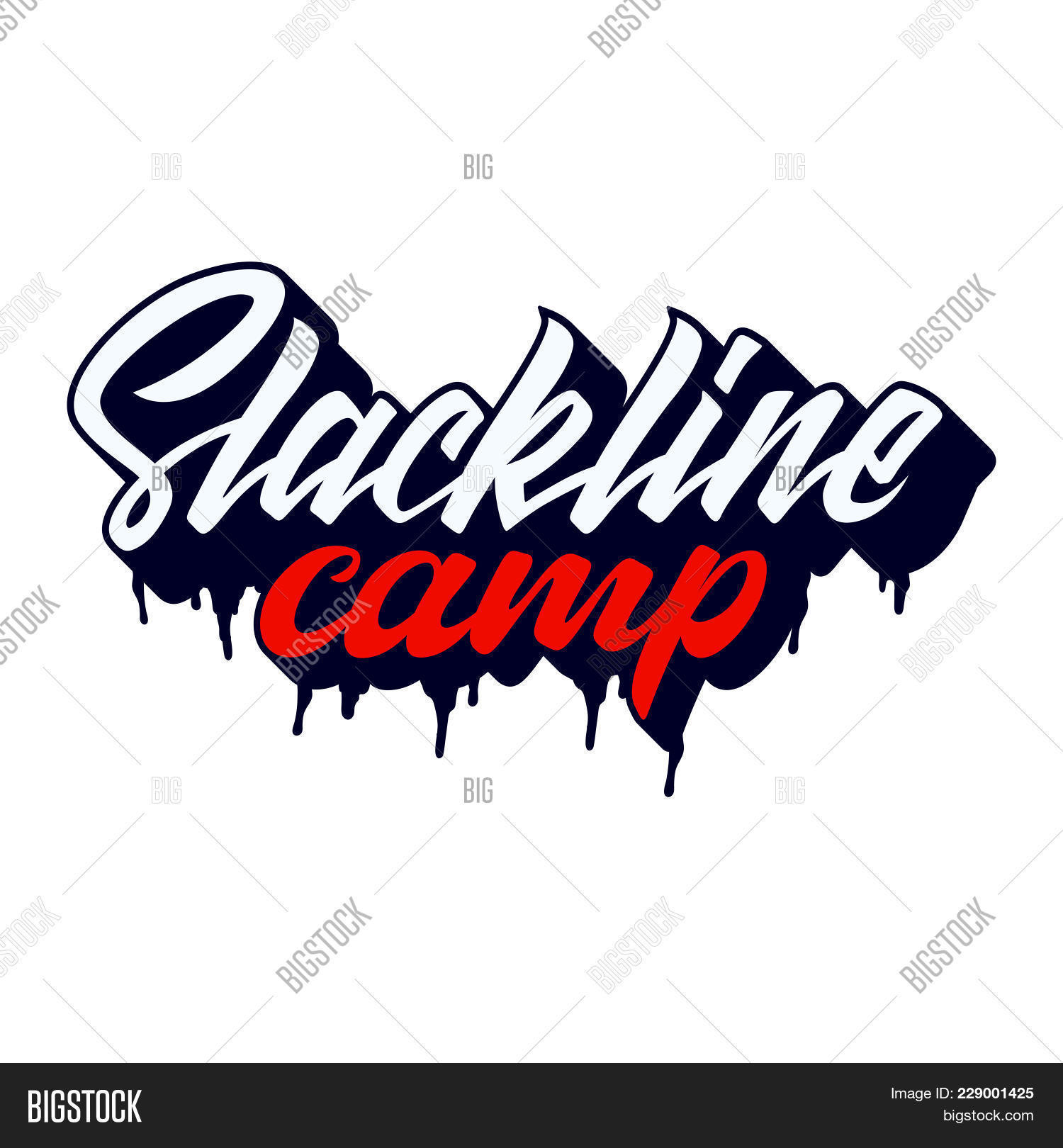 Slackline Camp Vector & Photo (Free Trial) | Bigstock
