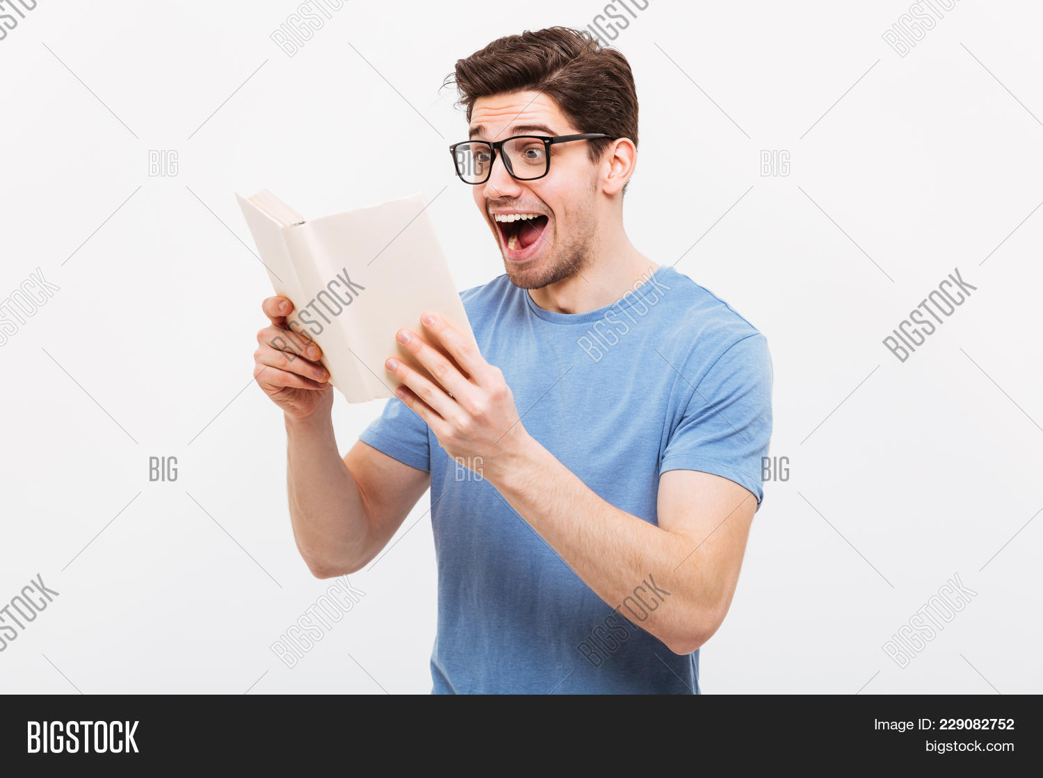 Happy Screaming Nerd Image & Photo (Free Trial) | Bigstock