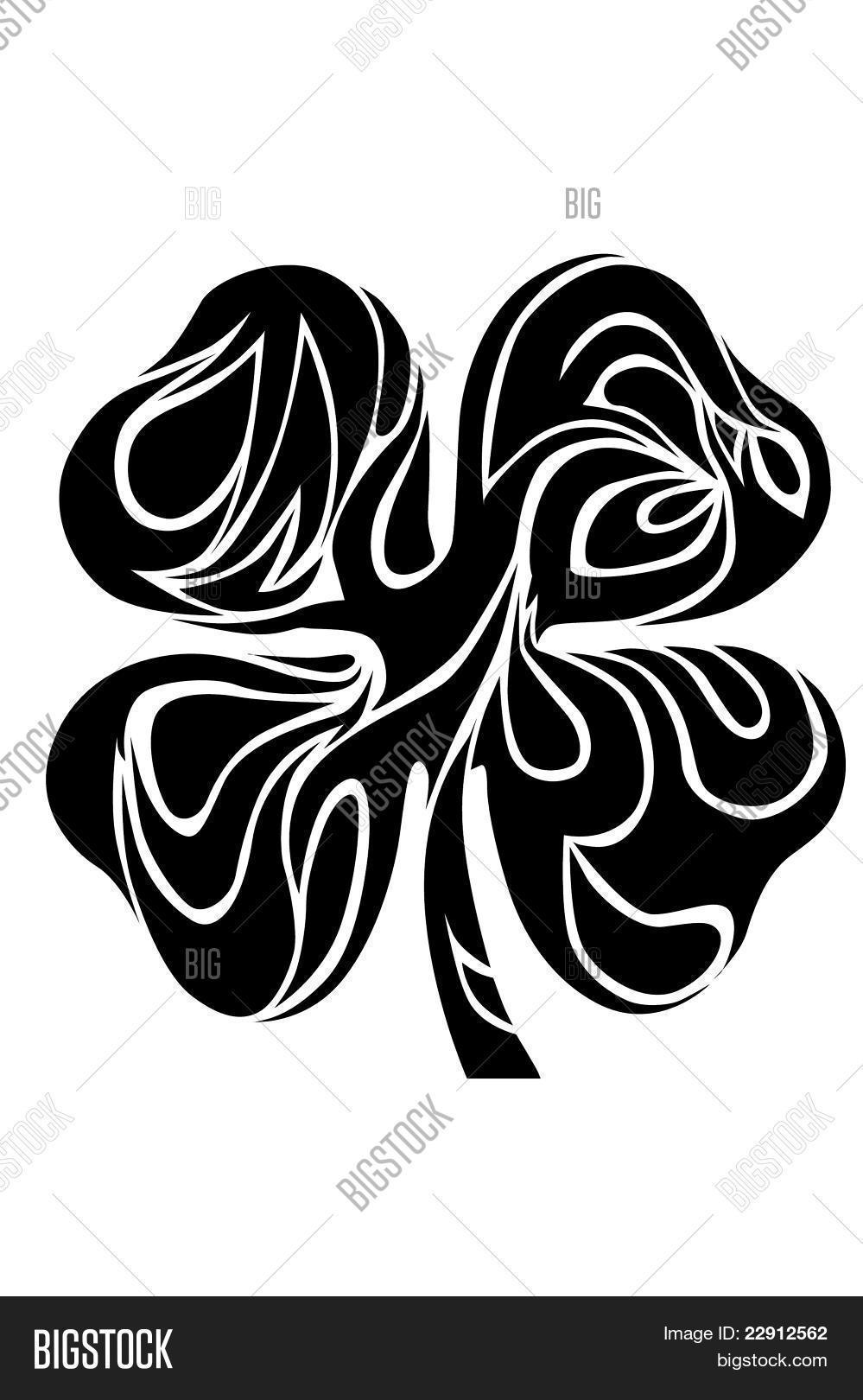 Tribal 4 Leaf Clover