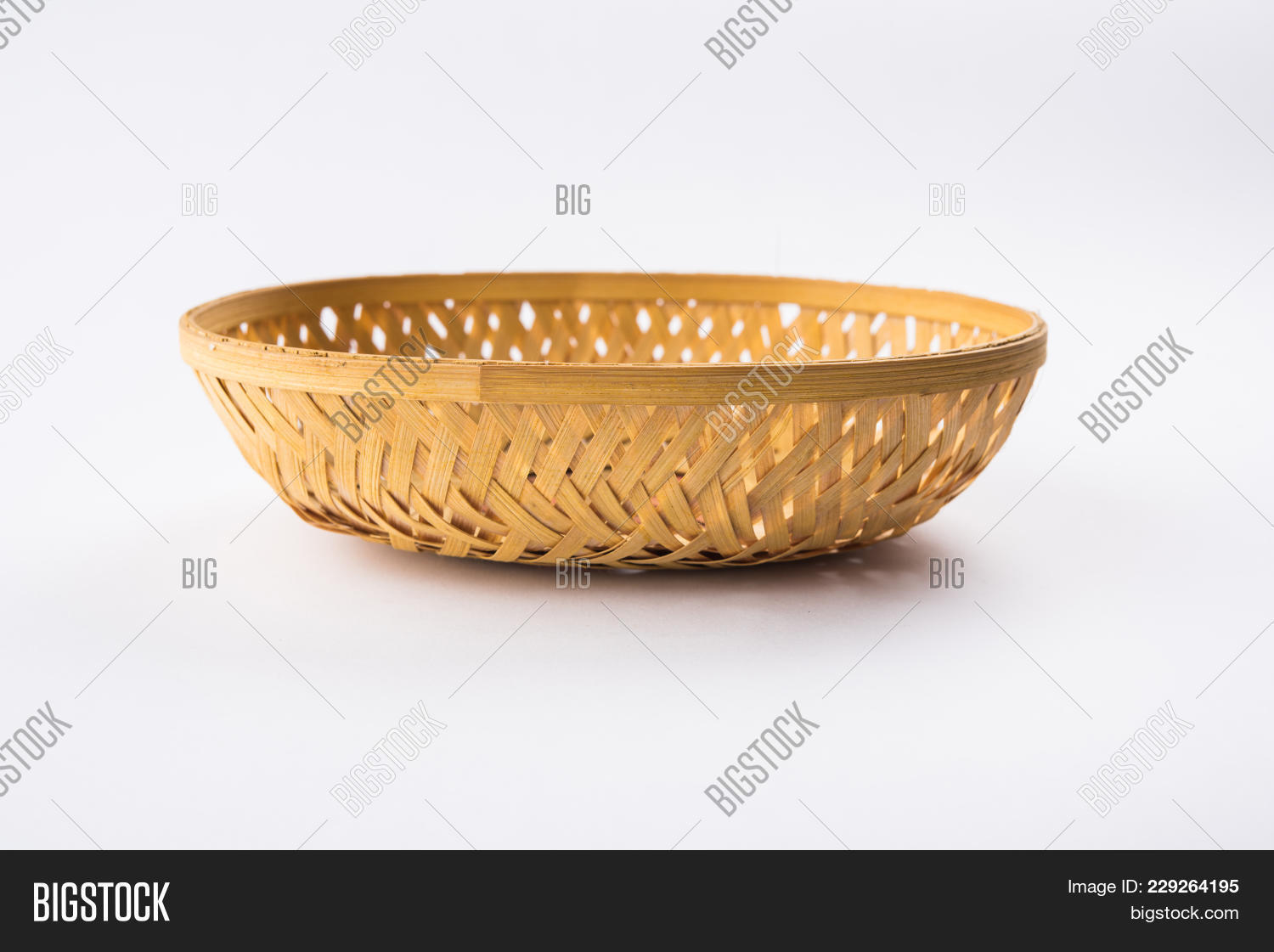 Empty Cane Basket Image & Photo (Free Trial) | Bigstock