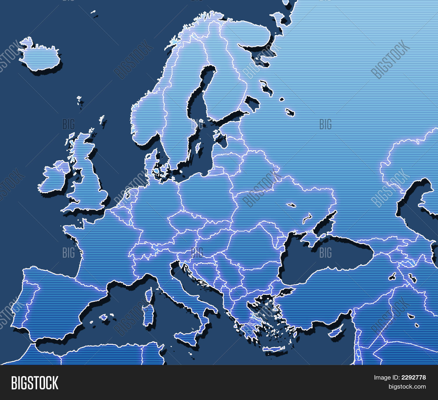 Map Europe Image & Photo (Free Trial) | Bigstock