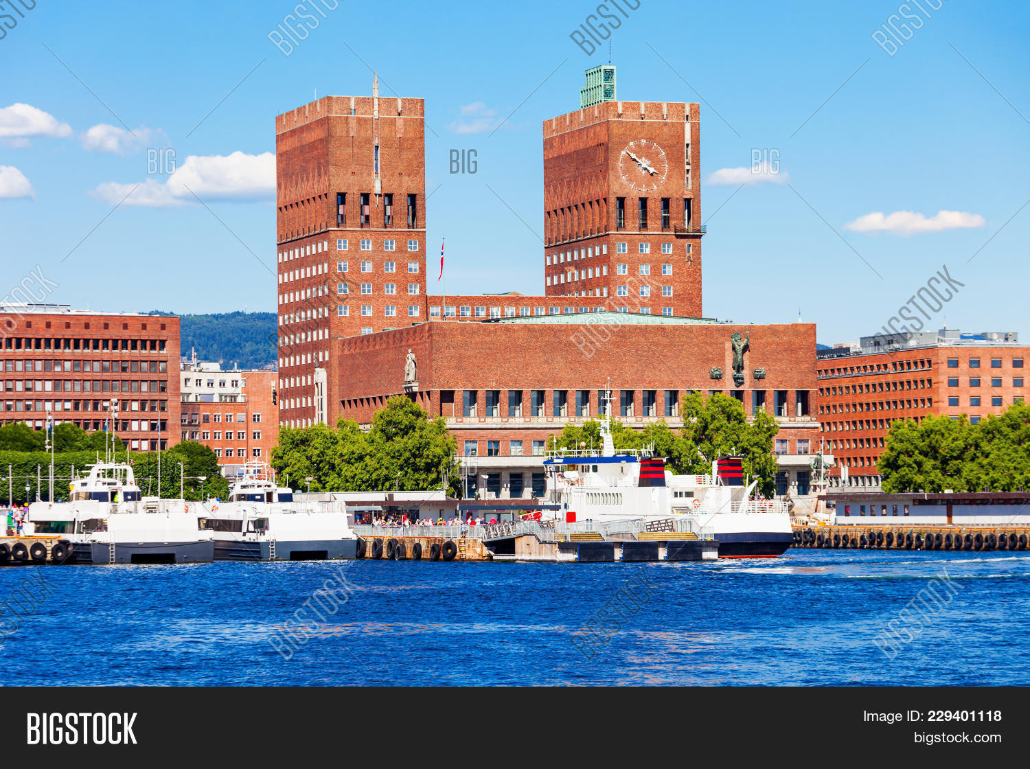 City Hall Radhus Oslo Image & Photo (Free Trial) | Bigstock