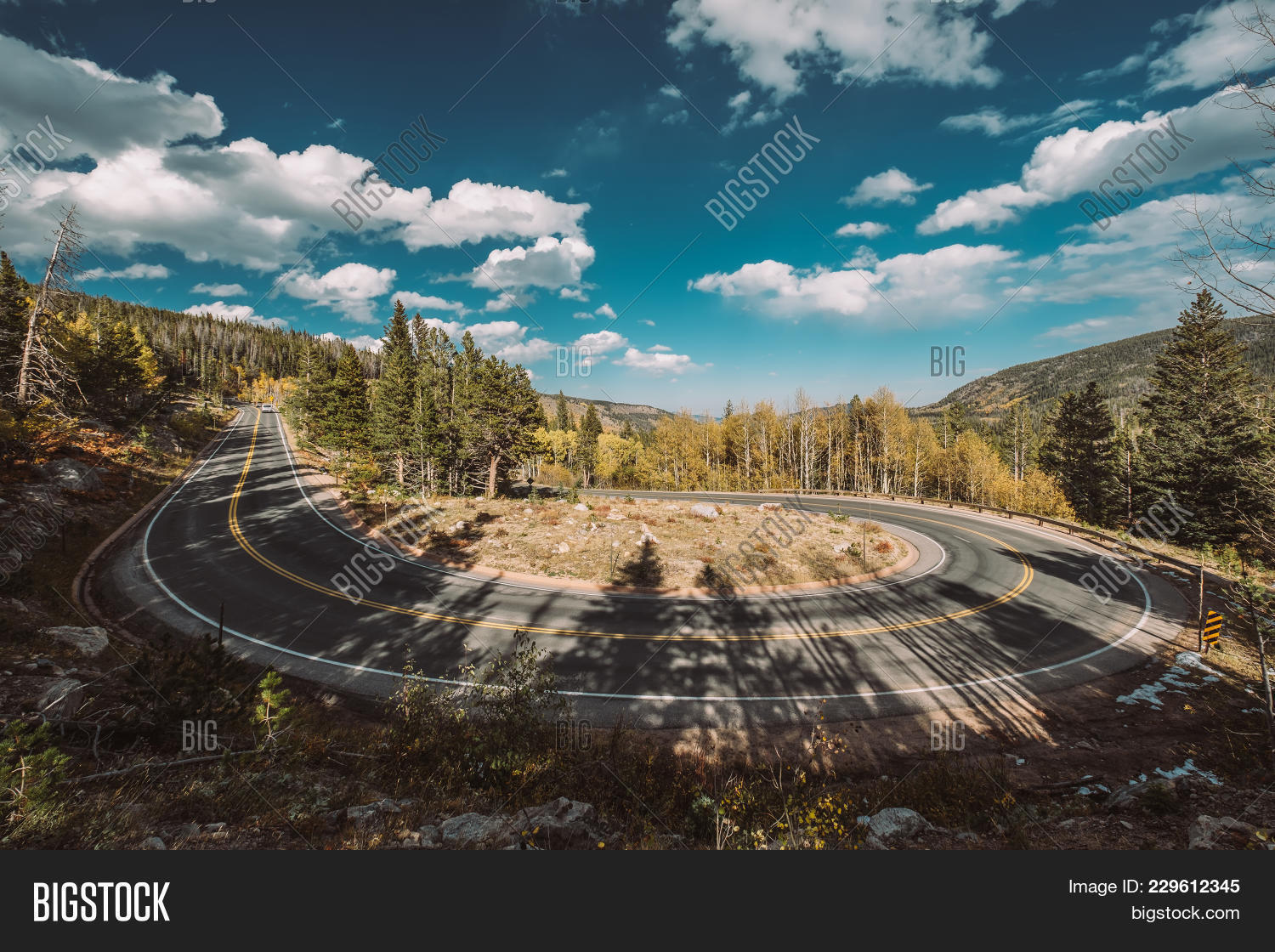 Highway Hairpin Turn ( Image & Photo (Free Trial) | Bigstock