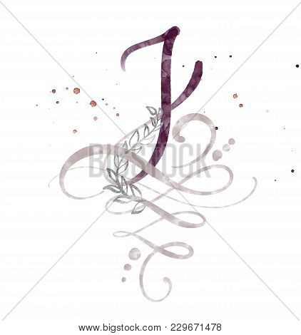 Calligraphy Letter J Design