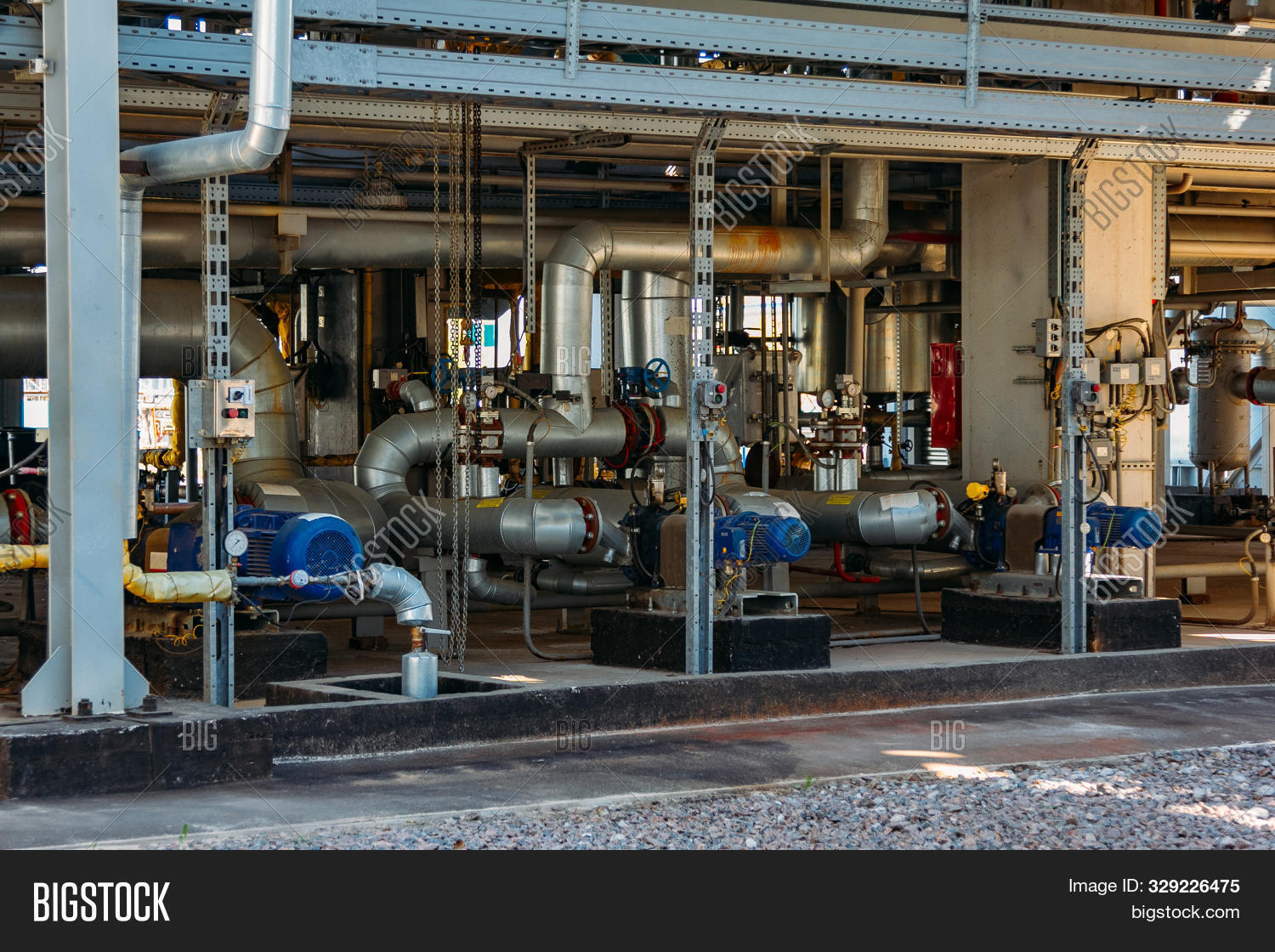 Steel Pipeline Pumps Image & Photo (Free Trial) | Bigstock