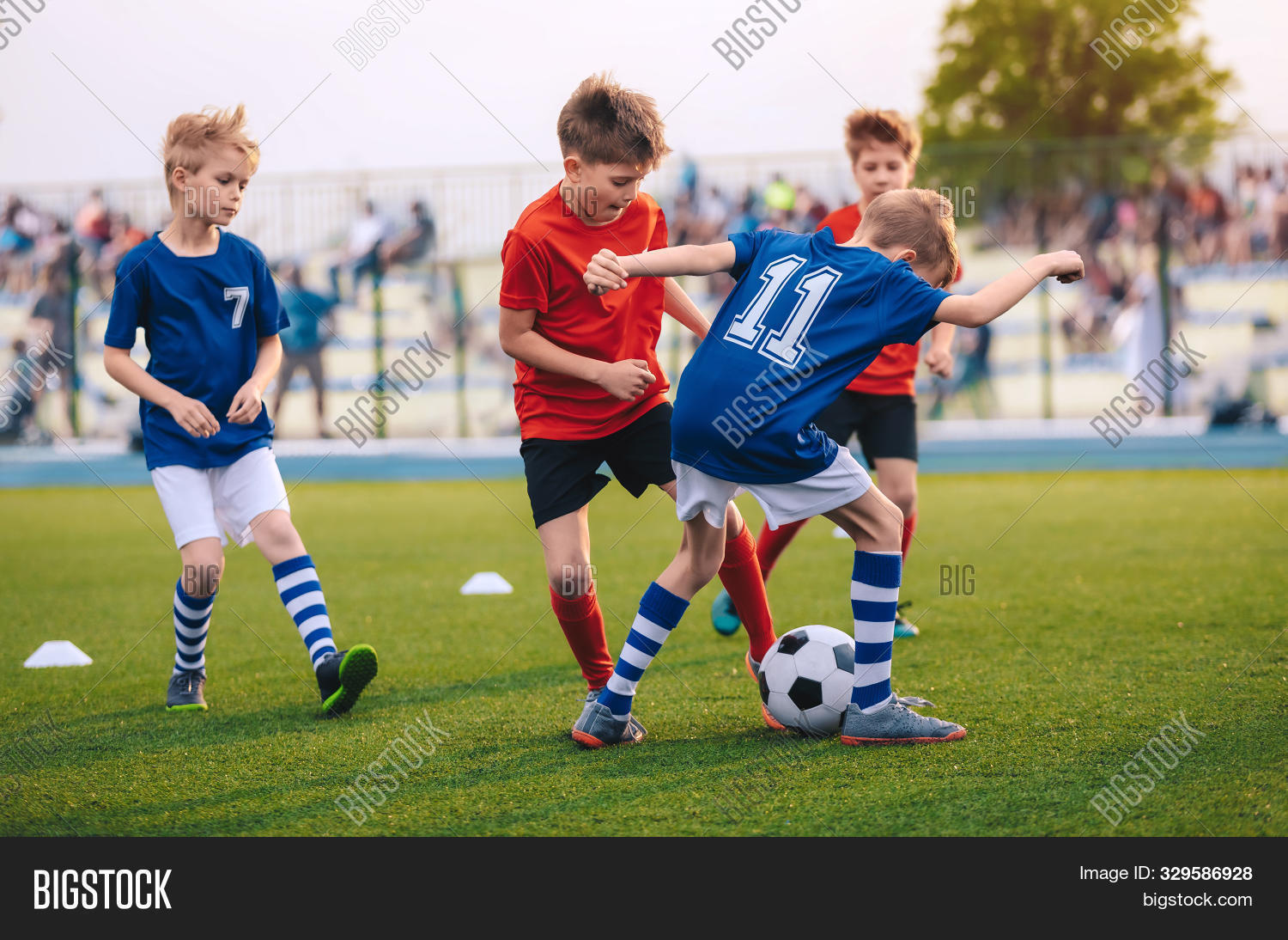 Kids Kicking Football Image & Photo (Free Trial) | Bigstock