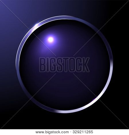 Metallic Round Frame Vector & Photo (Free Trial) | Bigstock