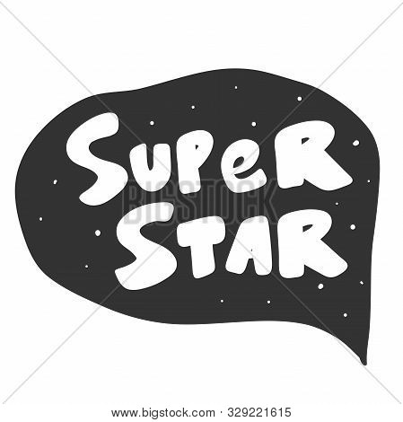 Super Star. Sticker Vector & Photo (Free Trial) | Bigstock