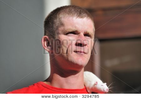 Man White Rat On Image & Photo (Free Trial) | Bigstock