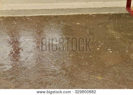 Rain Drops On Surface Image & Photo (Free Trial) | Bigstock