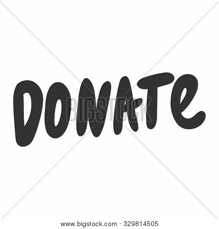 Donate. Vector Hand Vector & Photo (Free Trial) | Bigstock