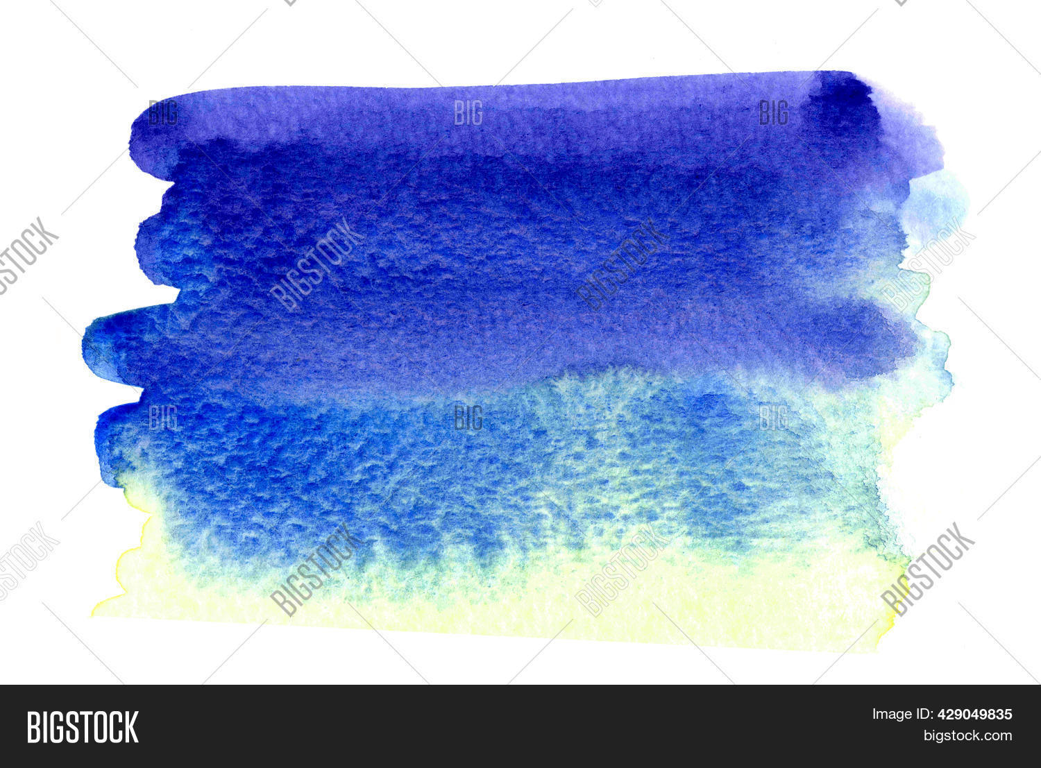 Watercolor Blue Stain Image & Photo (Free Trial) | Bigstock