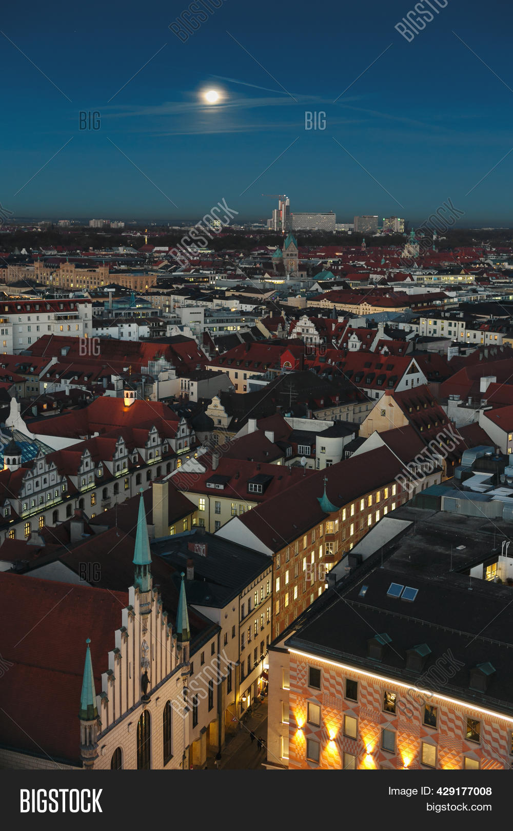 Munich City On Sunset Image & Photo (Free Trial) | Bigstock