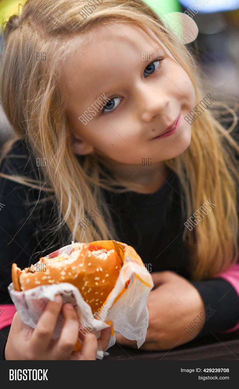 Little Girl Eating Image & Photo (Free Trial) | Bigstock