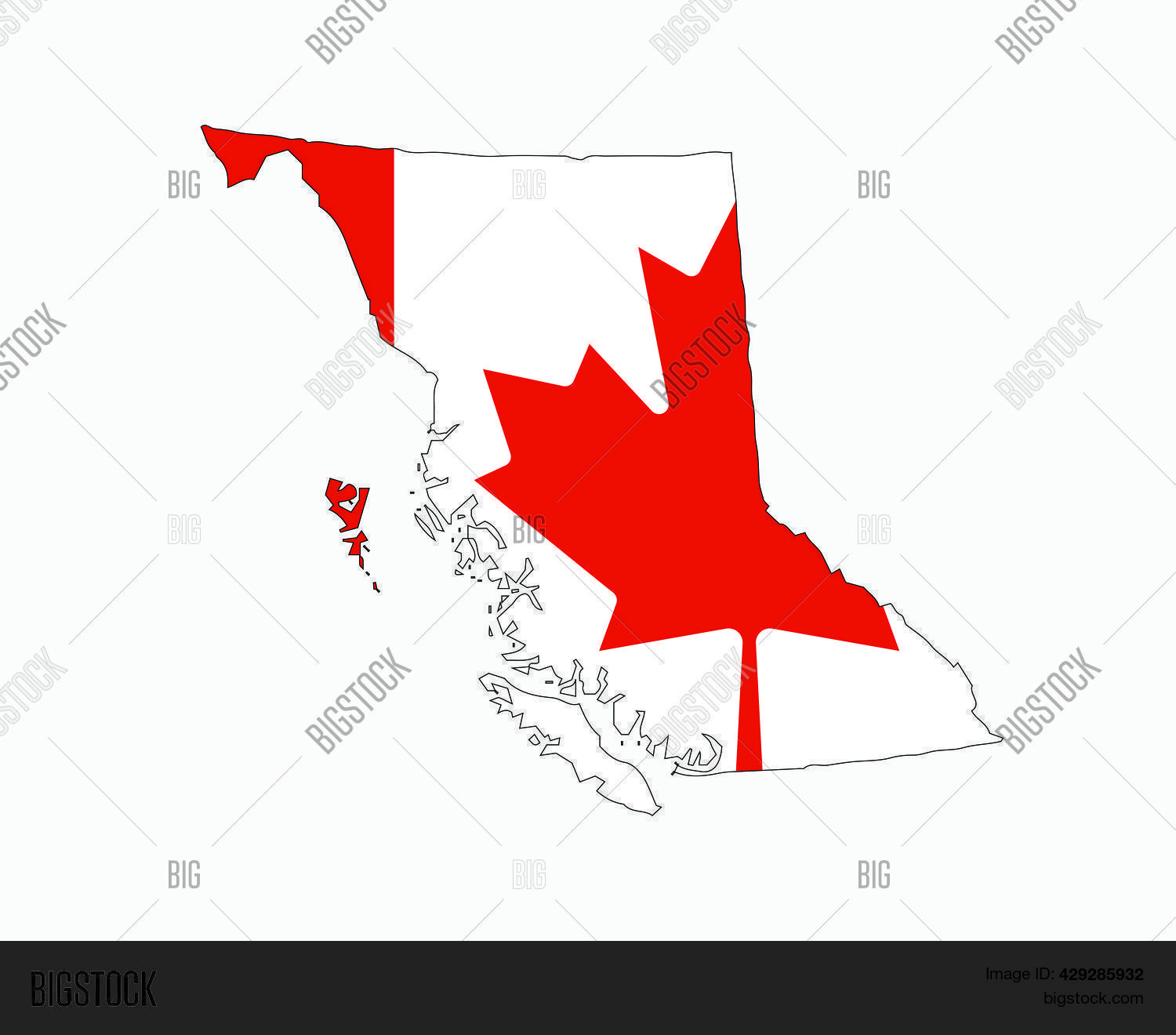 British Columbia Map Vector & Photo (Free Trial) | Bigstock