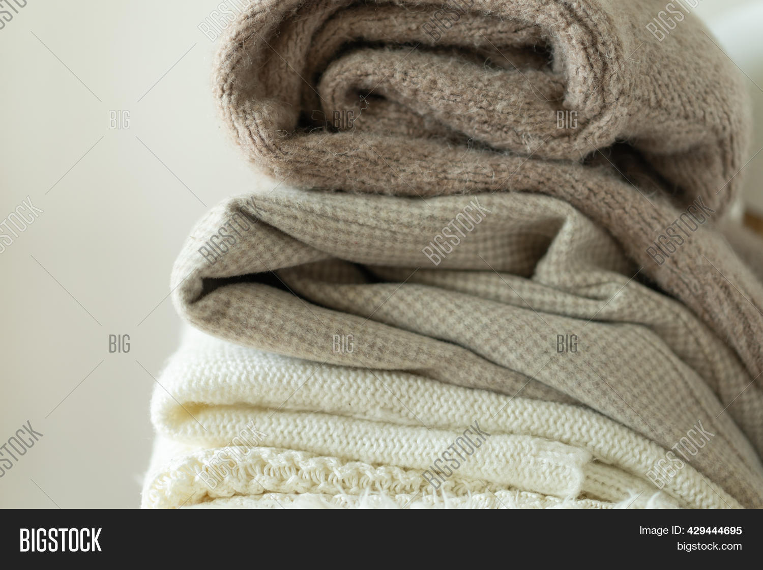 Pile Knitted Sweaters Image & Photo (Free Trial) | Bigstock