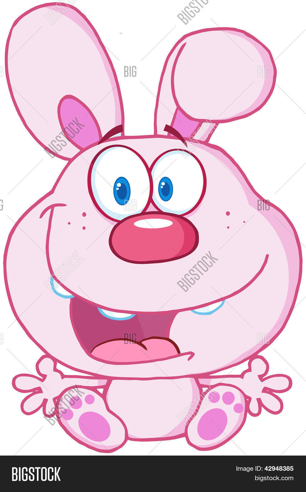 Cute Pink Bunny Image & Photo (Free Trial) | Bigstock