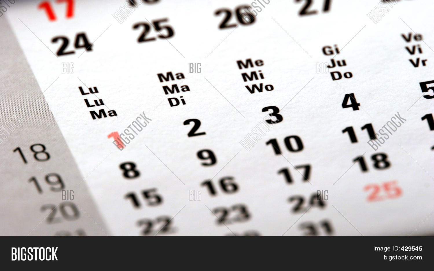 Calendar Image & Photo (Free Trial) | Bigstock
