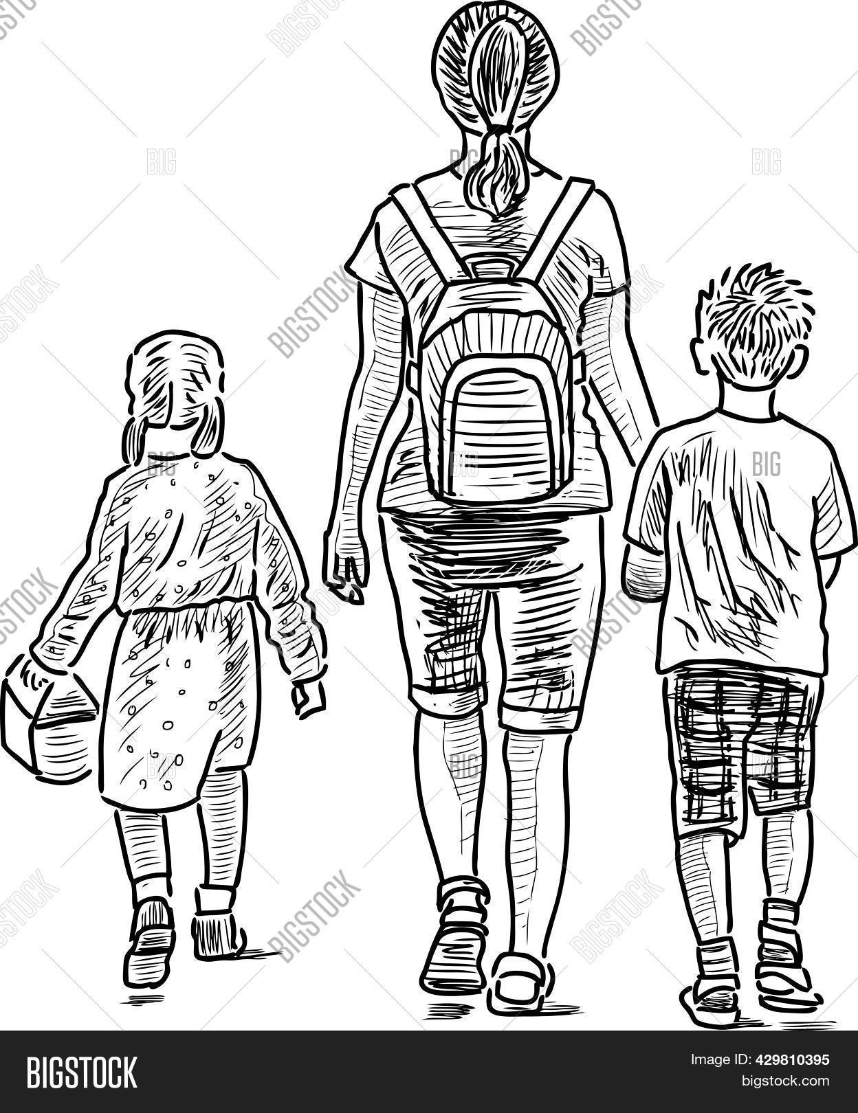 Outline Drawing Young Image & Photo (Free Trial) | Bigstock