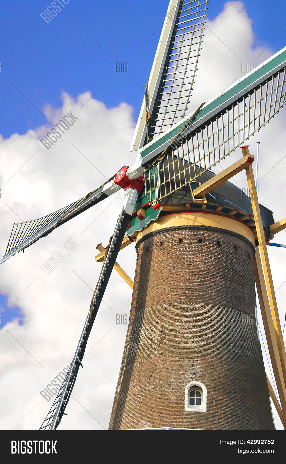 Old Windmill Town Image & Photo (Free Trial) | Bigstock