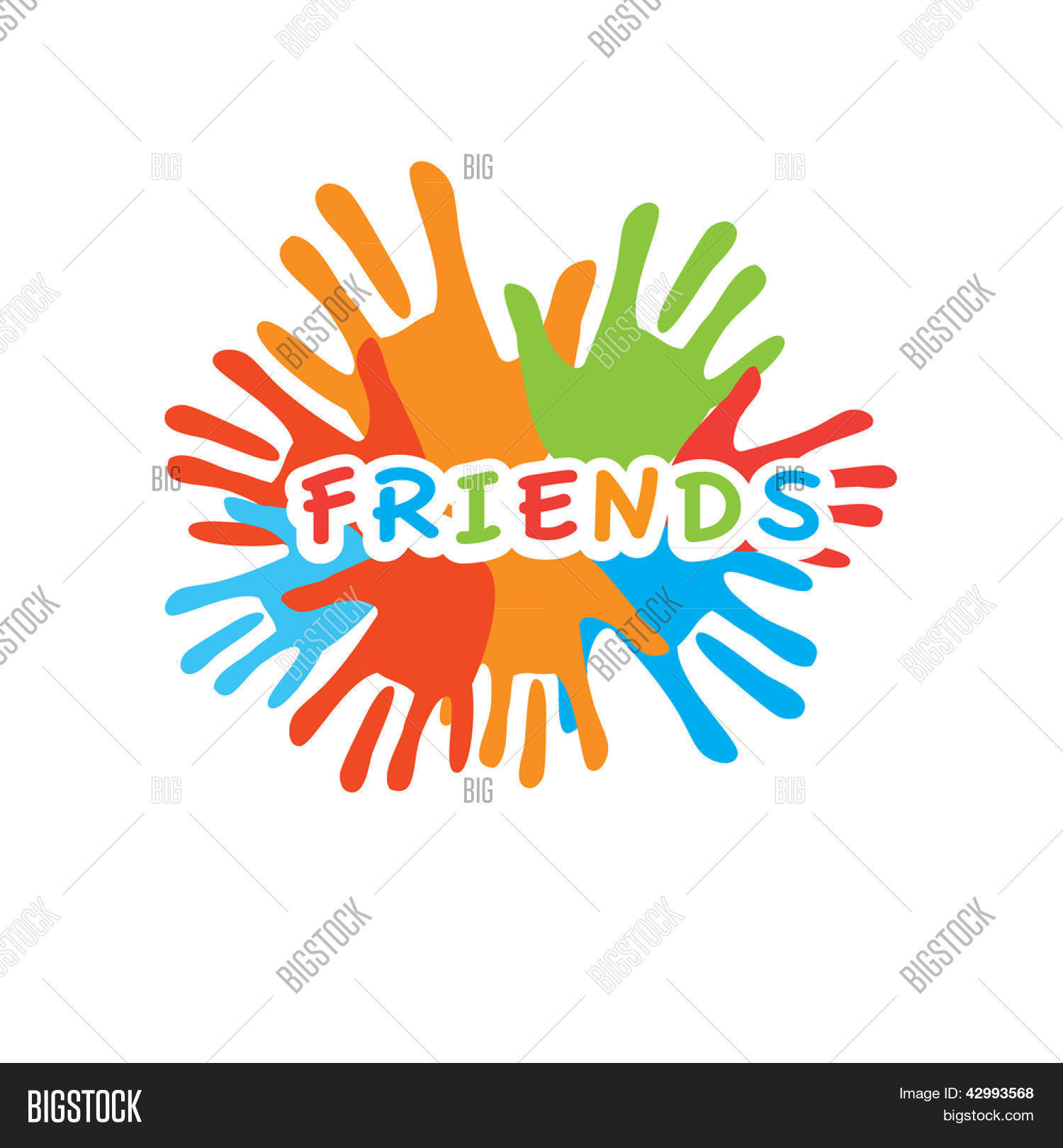 Sign Friends. Vector Vector & Photo (Free Trial) | Bigstock