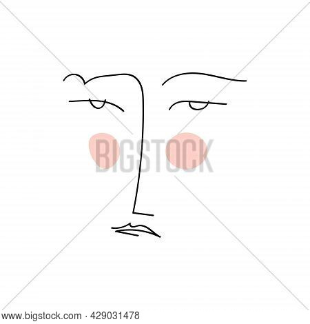 Simple Abstract Face Vector & Photo (Free Trial) | Bigstock