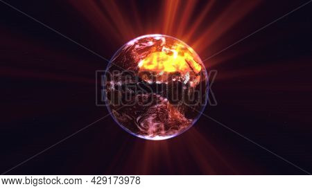 Earth Globe Glowing Image & Photo (Free Trial) | Bigstock