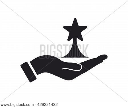 Hand Star Logo Design Vector & Photo (Free Trial) | Bigstock