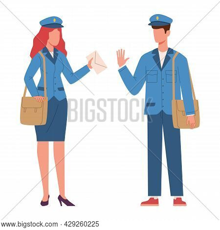 Postman Characters. Vector & Photo (Free Trial) | Bigstock