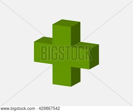 Green Plus Sign. Vector & Photo (Free Trial) | Bigstock