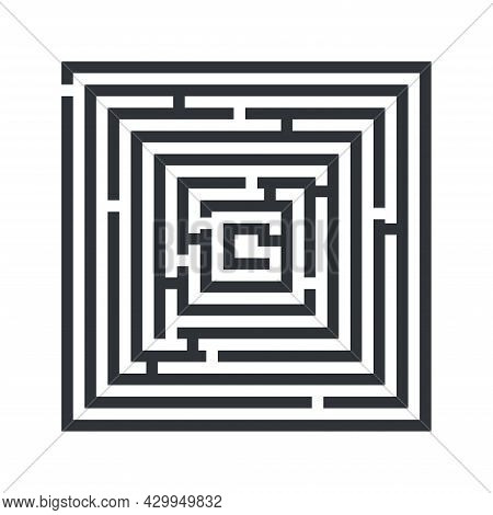 Labyrinth Vector Vector & Photo (Free Trial) | Bigstock