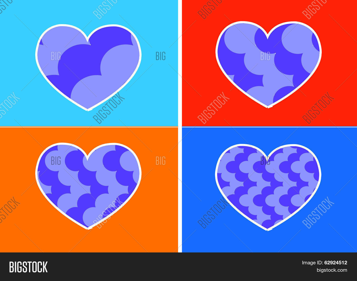 Heart Abstract Icons Vector & Photo (Free Trial) | Bigstock