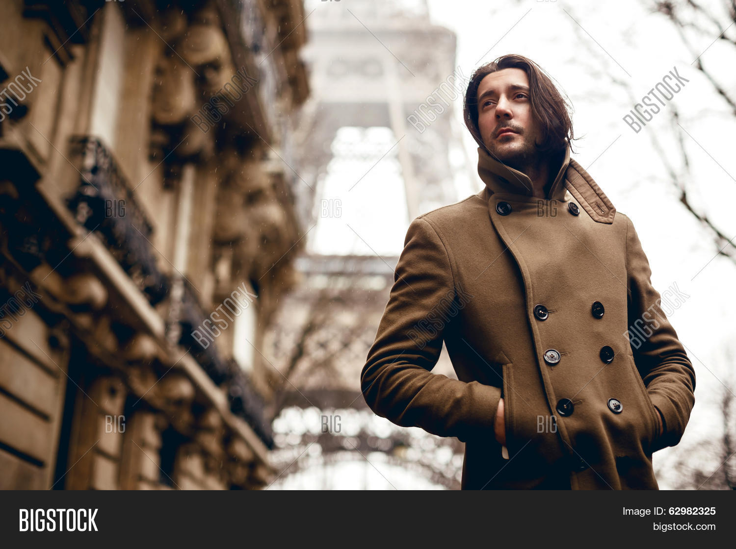 Man Posing On Eiffel Image & Photo (Free Trial) | Bigstock