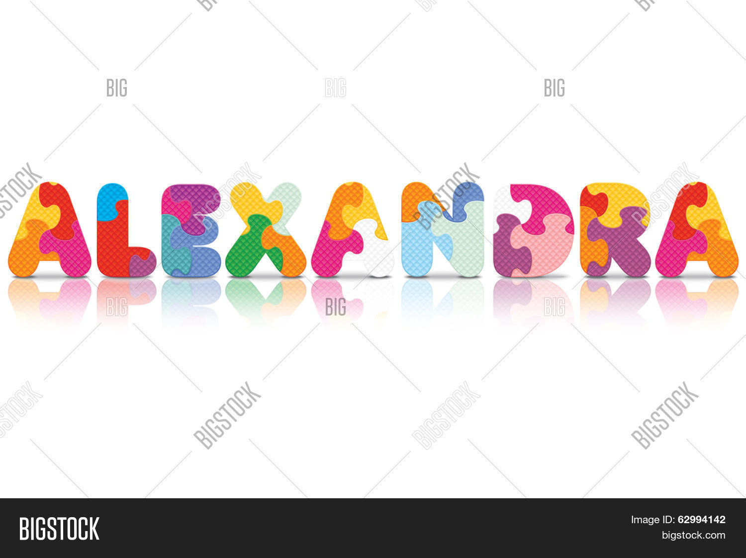 ALEXANDRA Written Vector & Photo (Free Trial) | Bigstock