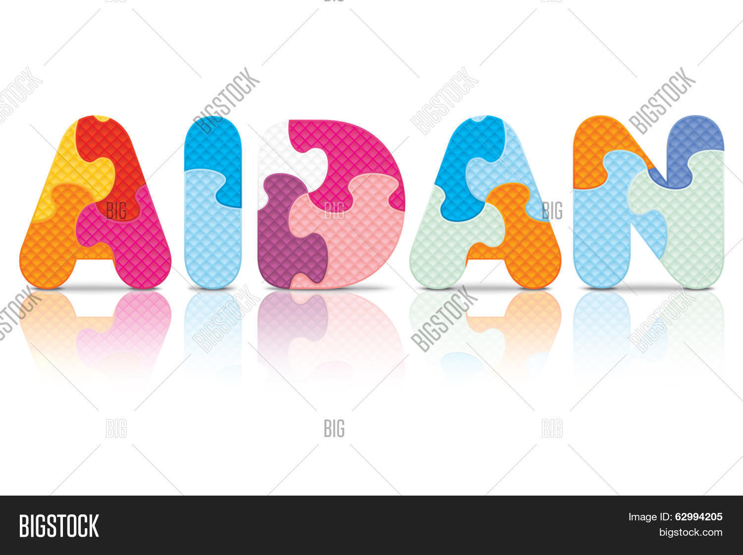 AIDAN Written Vector & Photo (Free Trial) | Bigstock