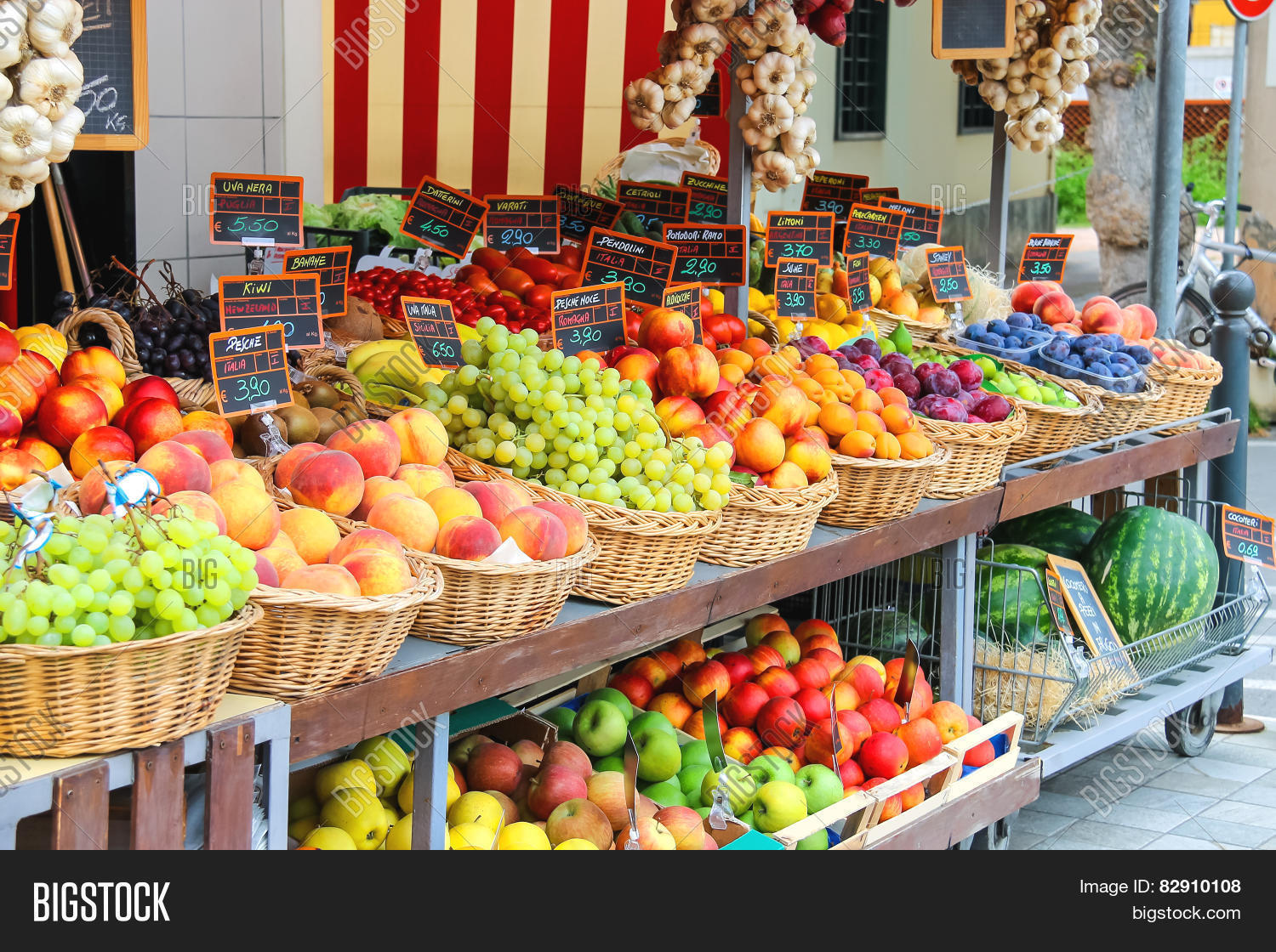 Fruit Stall Italian Image & Photo (Free Trial) | Bigstock