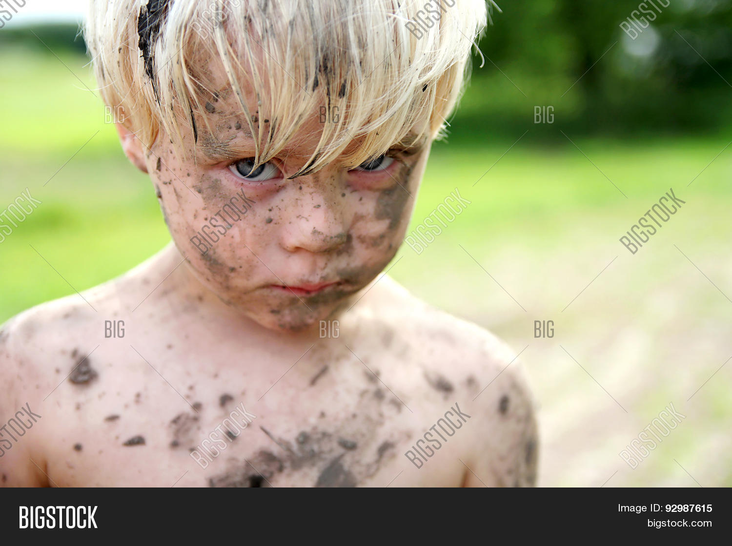 Sad Young Boy Covered Image & Photo (Free Trial) | Bigstock