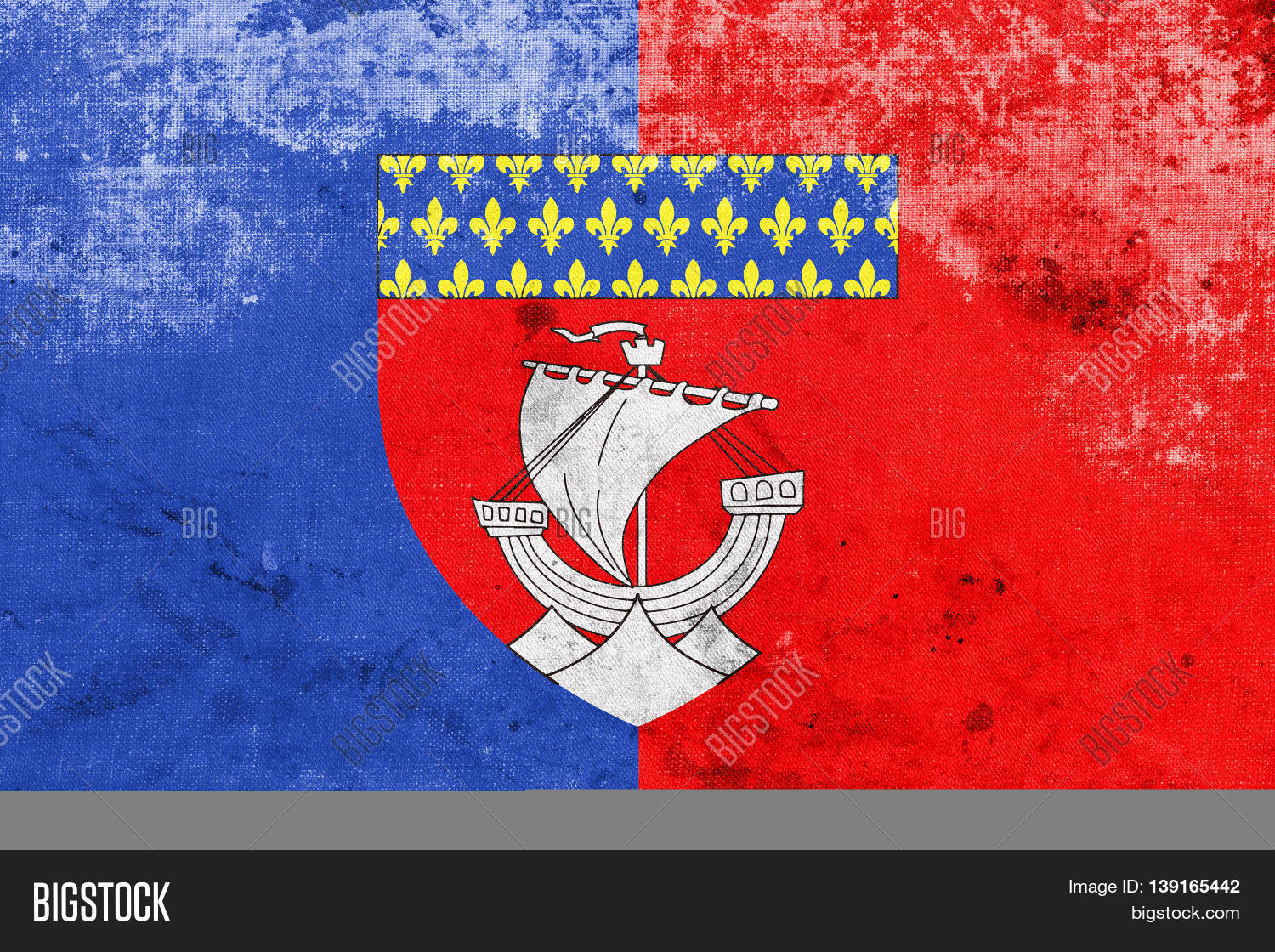 Flag Paris Coat Arms ( Image & Photo (Free Trial) | Bigstock