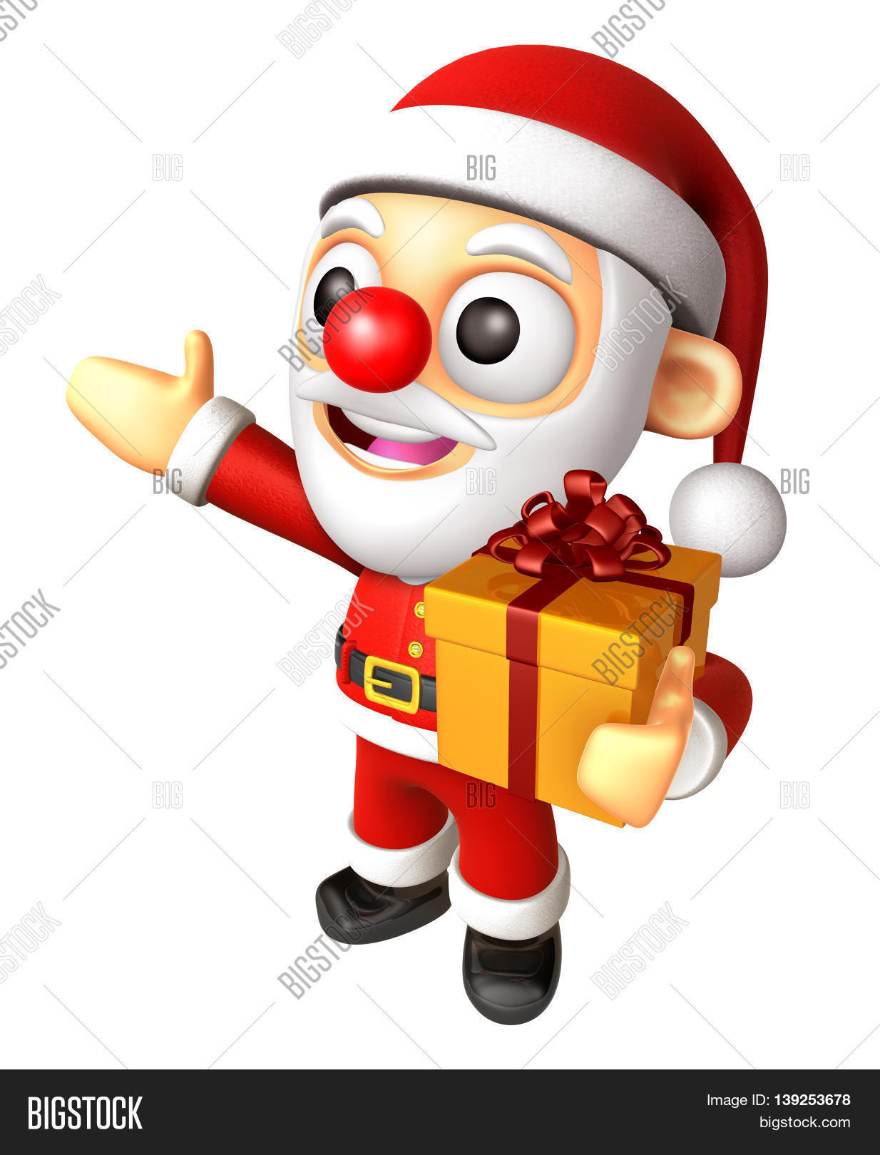 Santa Mascot Hand Image & Photo (Free Trial) | Bigstock