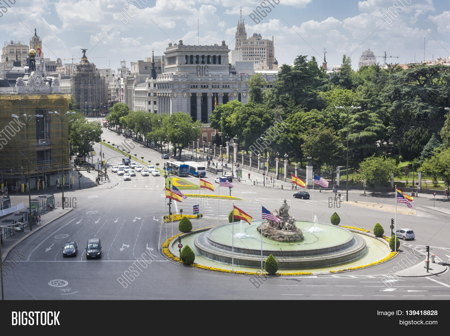 Aerial View Cibeles Image & Photo (Free Trial) | Bigstock