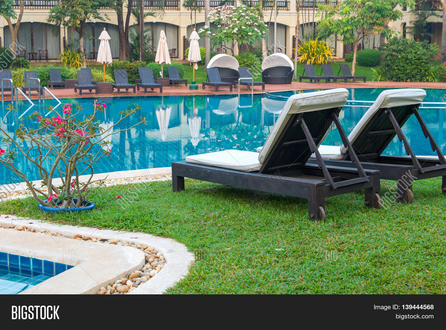 Pool Bed Near Swimming Image & Photo (Free Trial) | Bigstock