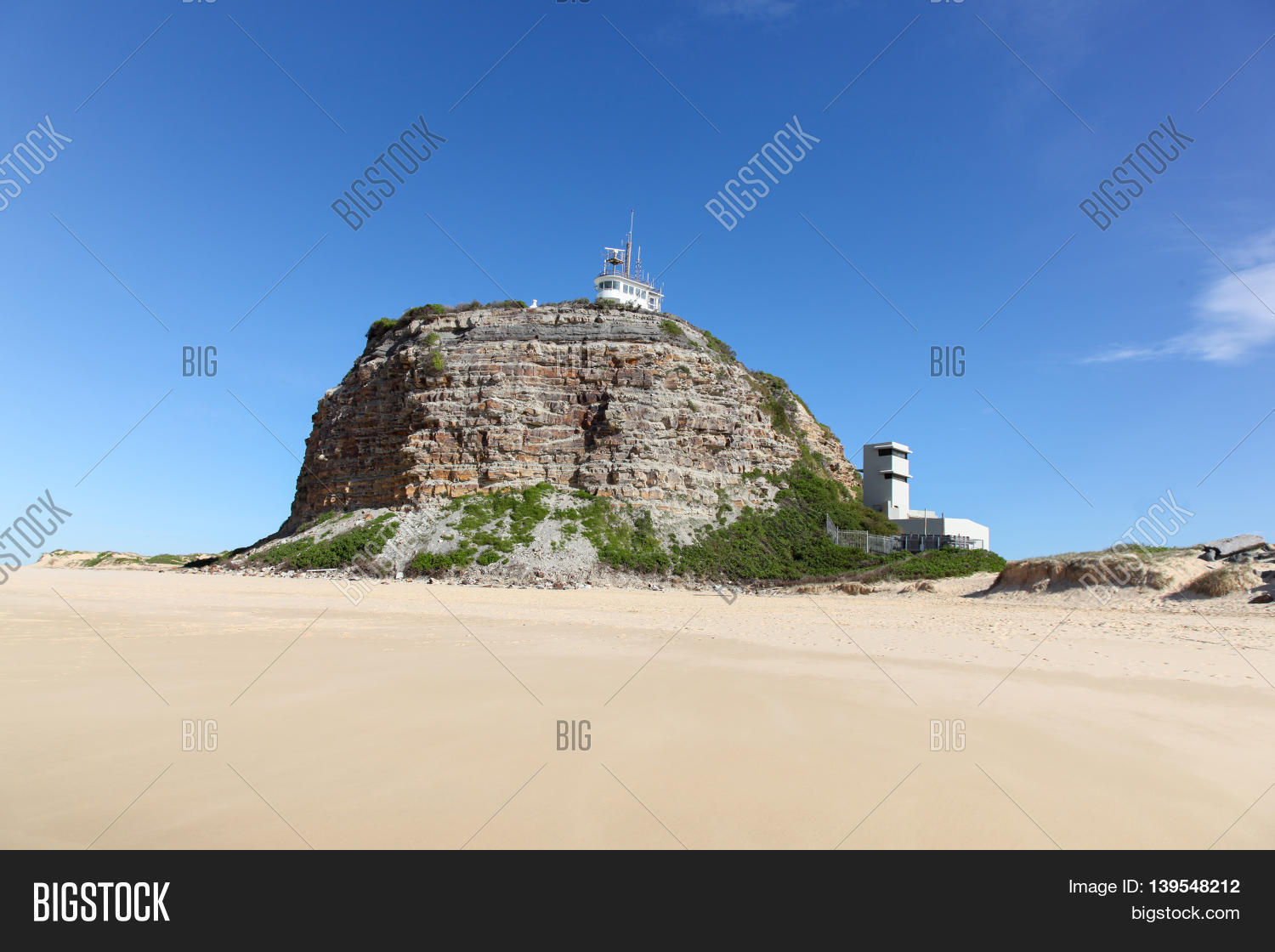 Nobbys Lighthouse One Image & Photo (Free Trial) | Bigstock